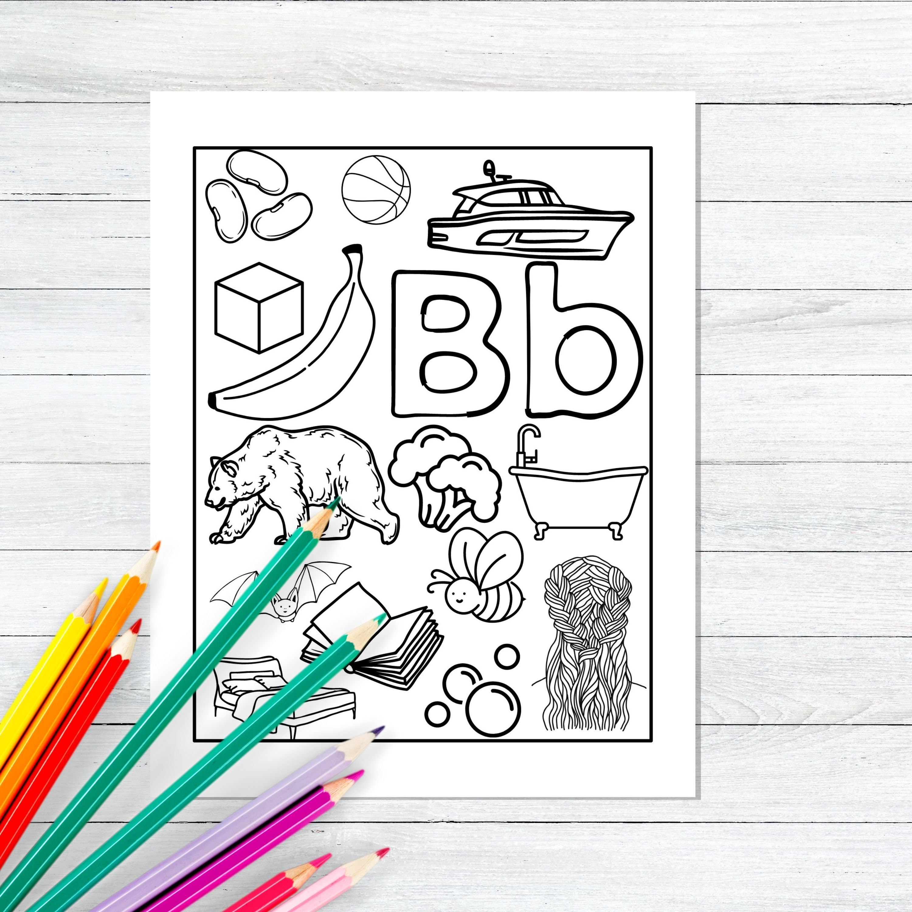 Alphabet Coloring Pages, Kids Coloring Pages, Coloring Book, Preschool ...
