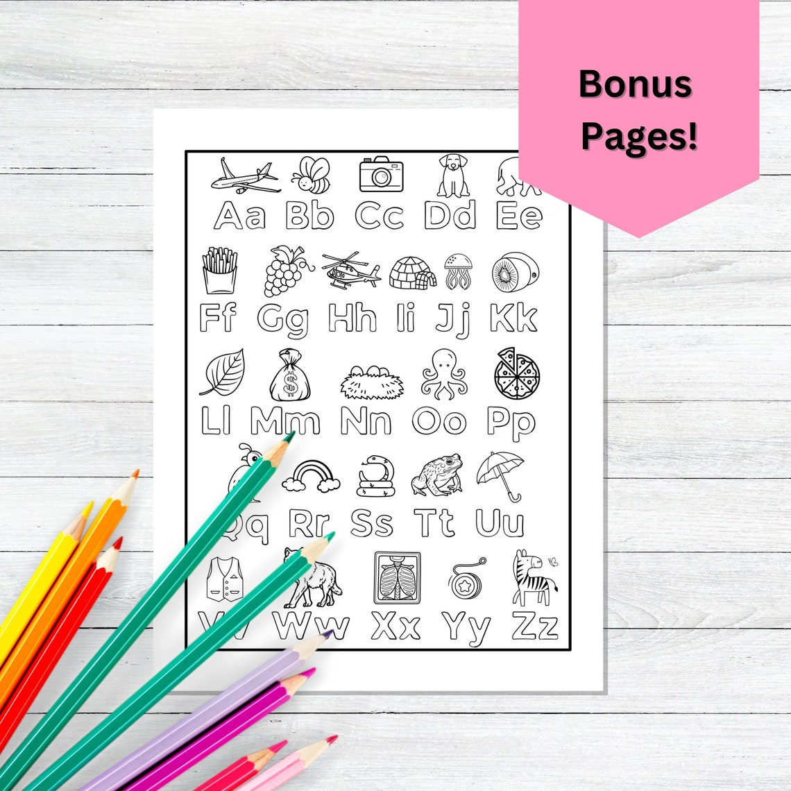 Alphabet Coloring Pages, Kids Coloring Pages, Coloring Book, Preschool ...