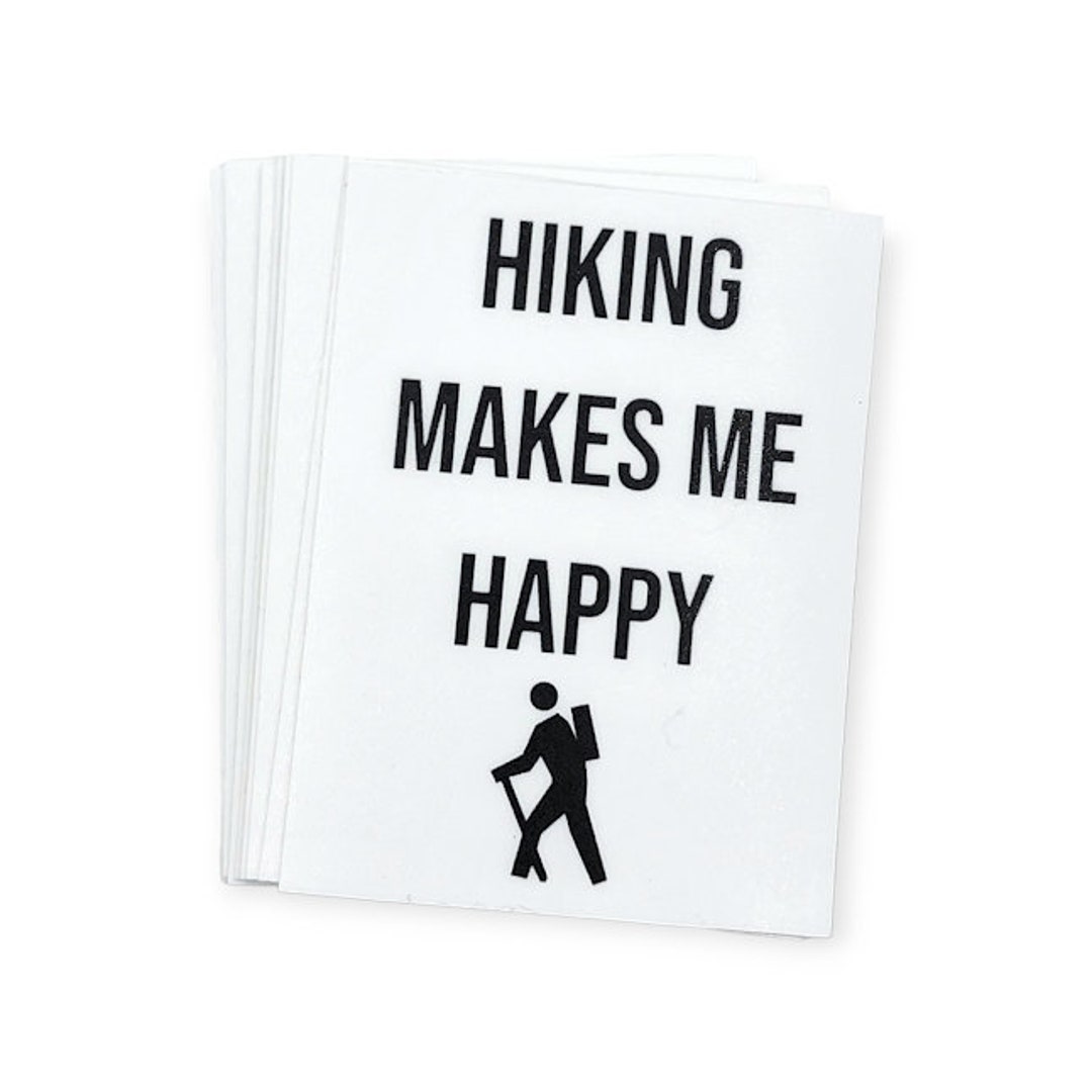 Sticker - Hiking Makes Me Happy - Etsy