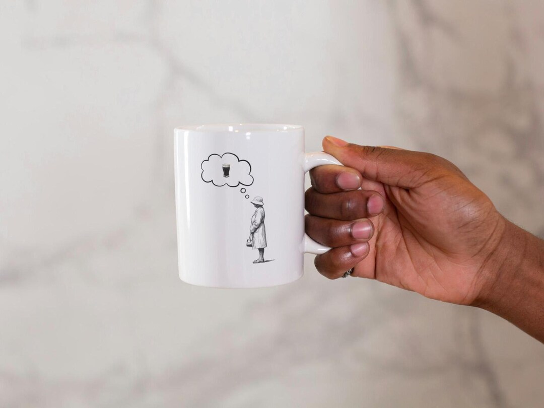 Grandma Mug, Gag Gift, Absurd Humor, Minimalist Humor, Alcohol Mug ...