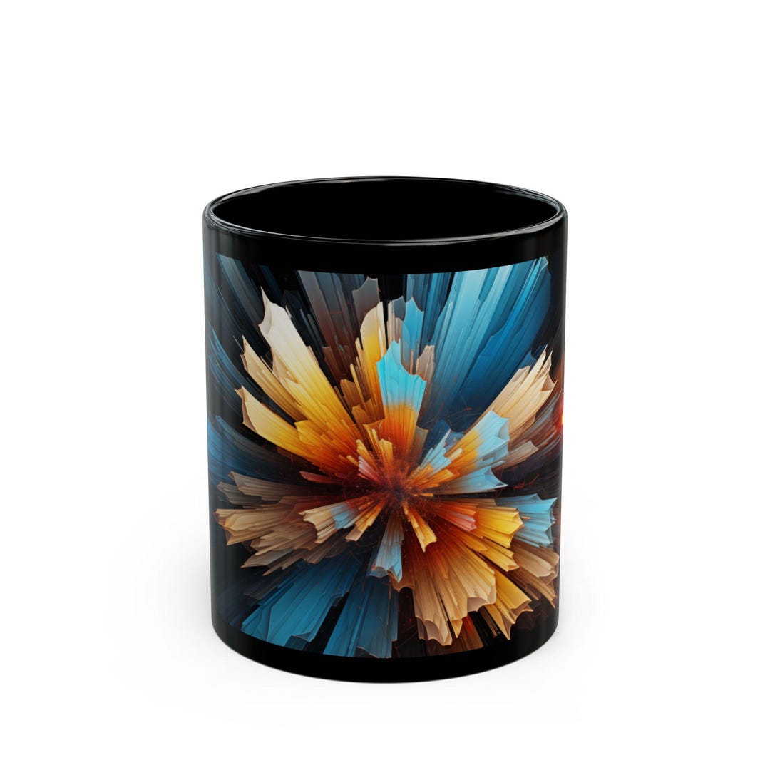 Cyberpunk Mug, Futuristic 3D Abstract Design, 11oz/15oz, Great Gift for ...