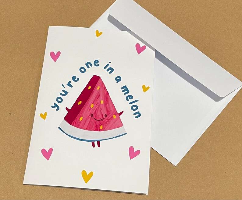 Your One in a Melon Custom Card - Etsy
