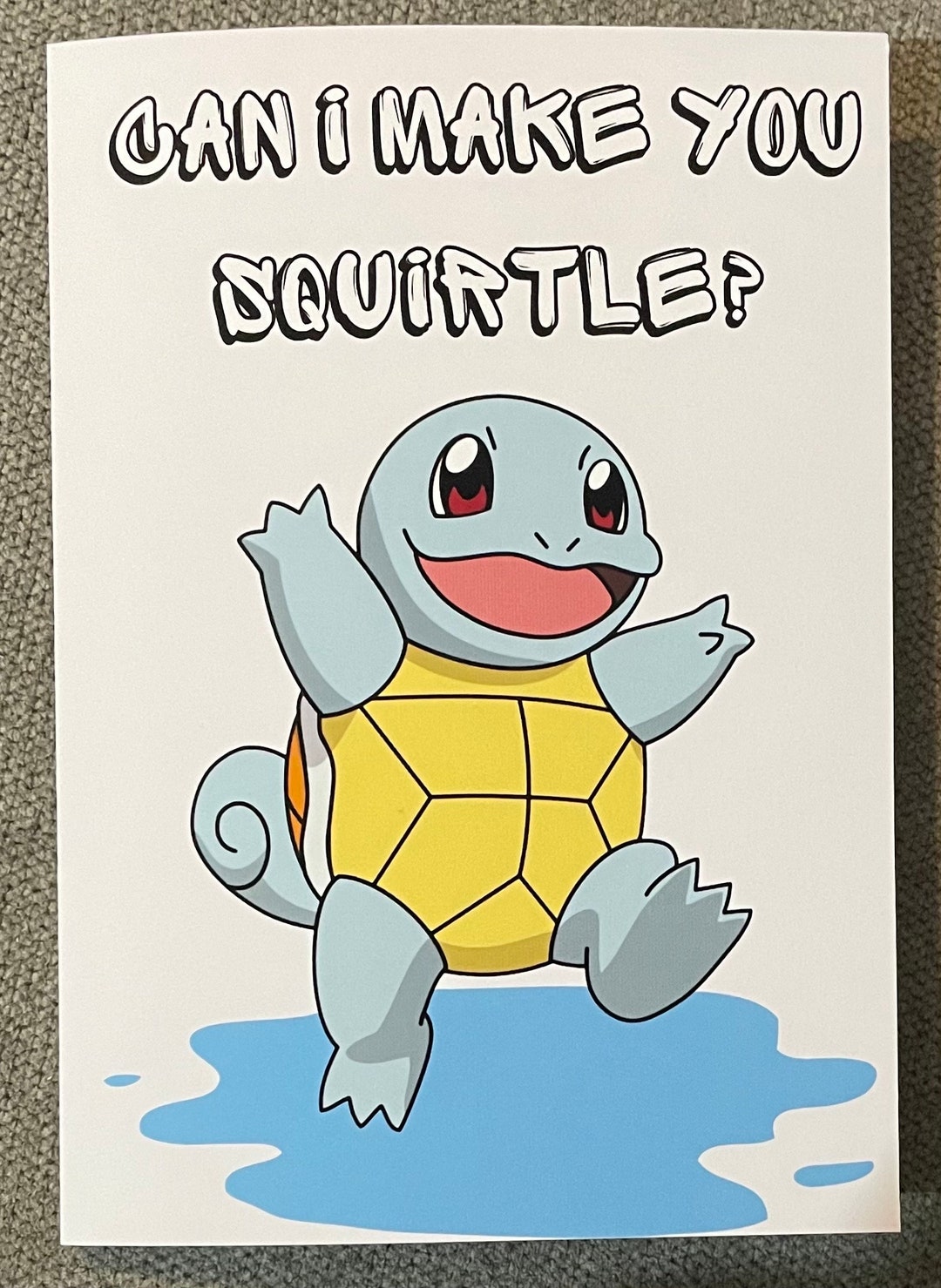 Can I Make You Squirtle Custom Cards - Etsy