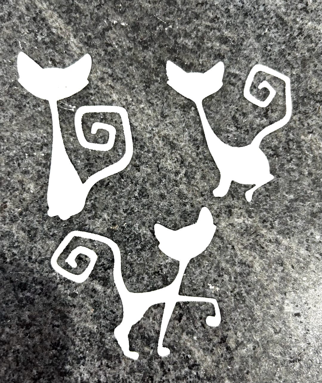 Glass Fusing Fibre Paper Cats for Kiln Carved Fused Glass X 3 Sets of 3 ...