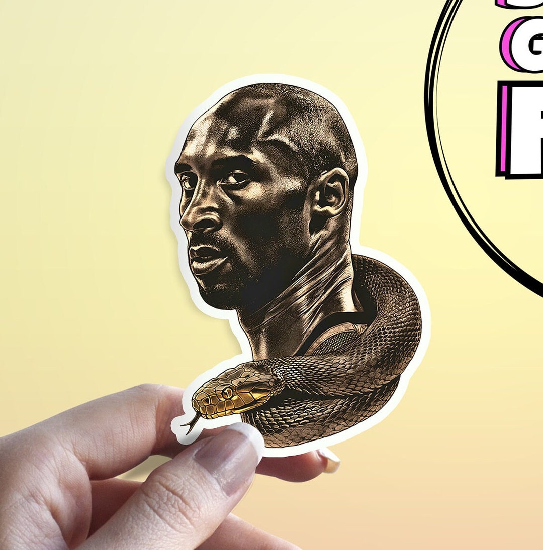 Kobe Sticker: Black Mamba Snake Waterproof Kobe Bryant Lakers ...