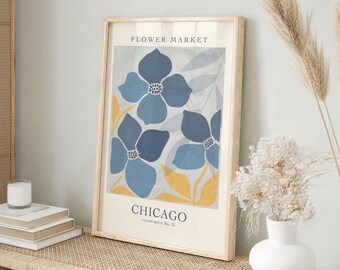 Flower Market Print, Flower Wall Art, Floral Poster, Buenos Aires Art ...