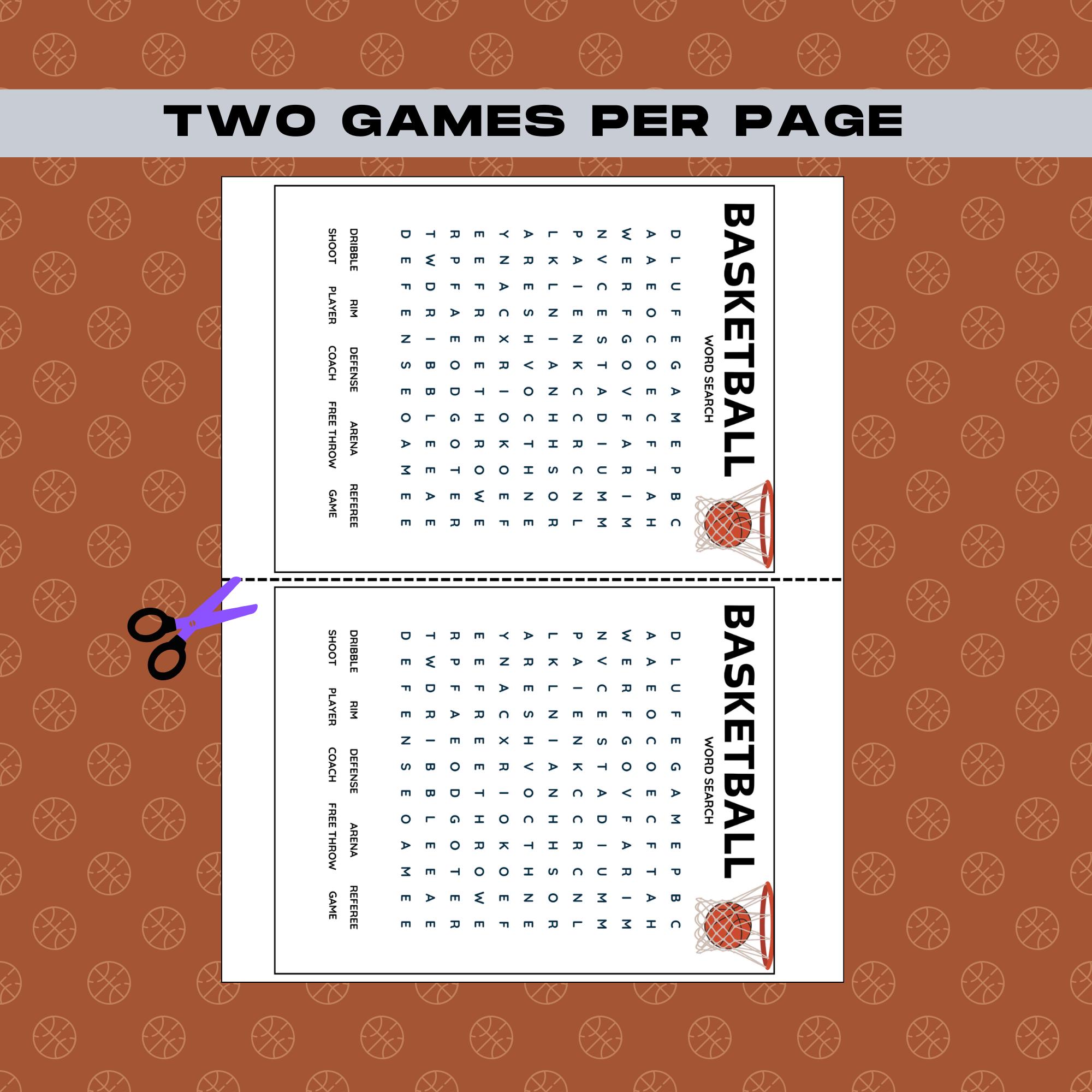 Basketball Word Search, Printable Basketball Word Search, Basketball ...