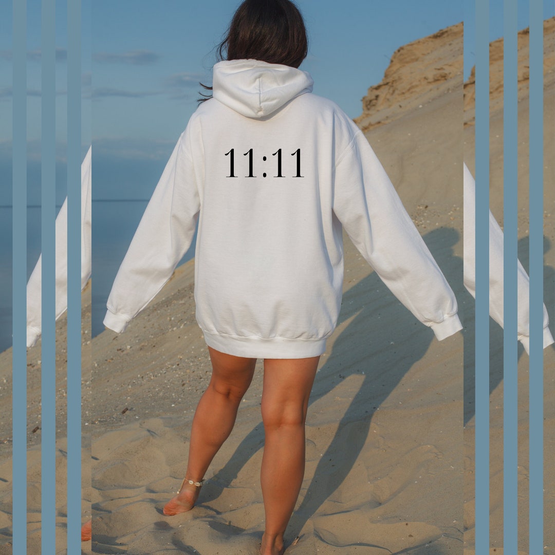 11 11 Angel Number Hoodie Definition Print Law of Attraction Crewneck ...