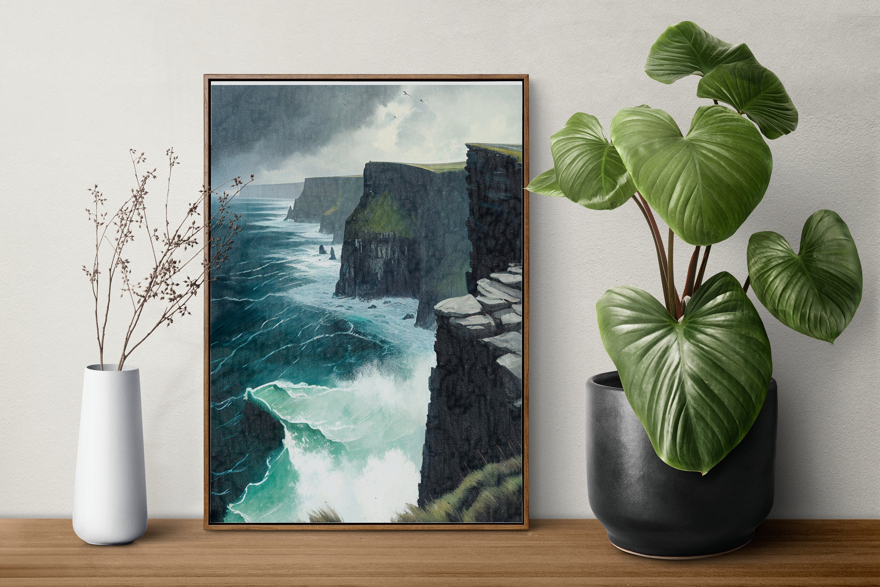 The Cliffs of Moher Watercolor Painting | Serenity Venice Artwork ...