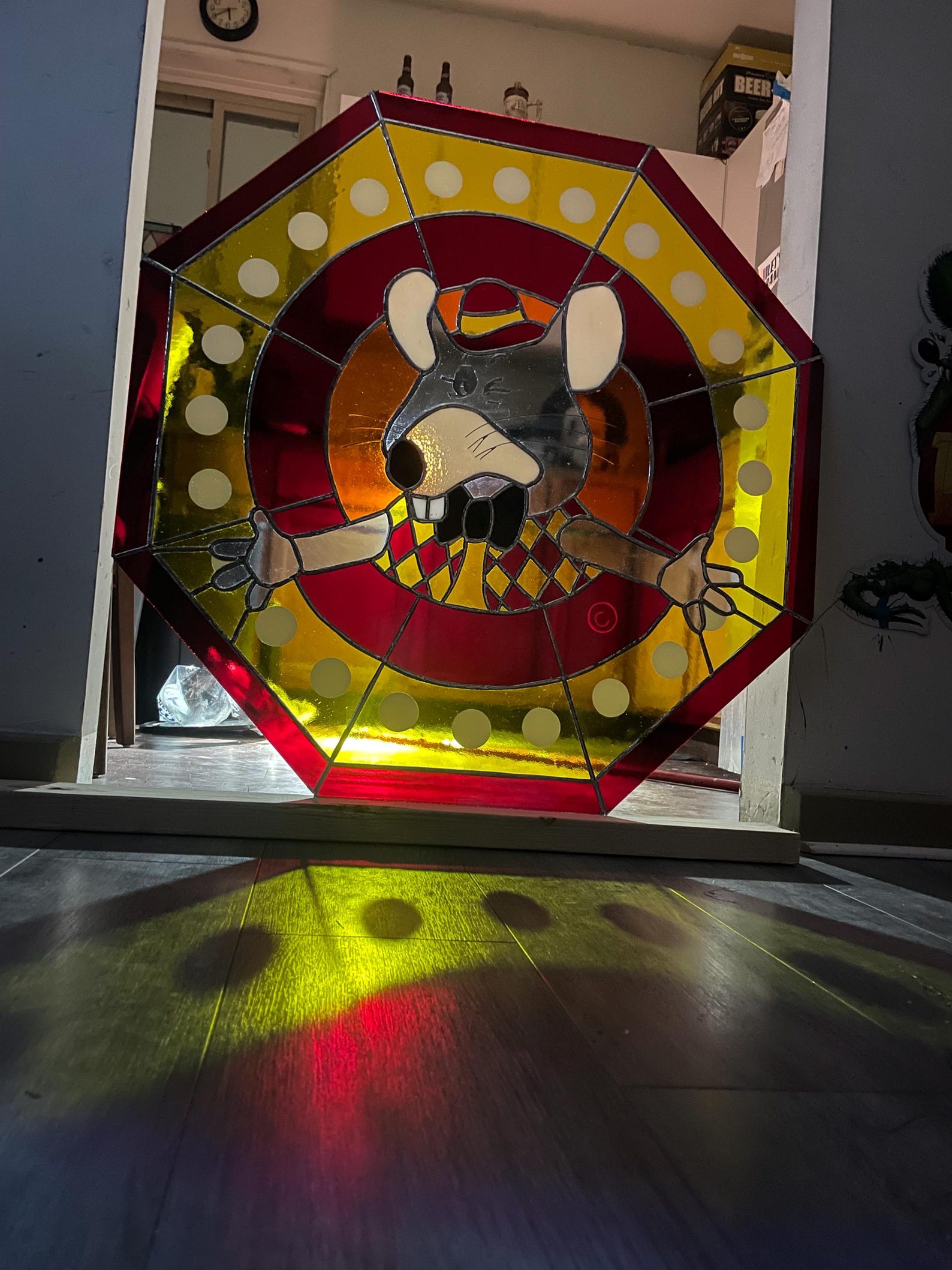 Chuck E. Cheese Stained Glass - Etsy