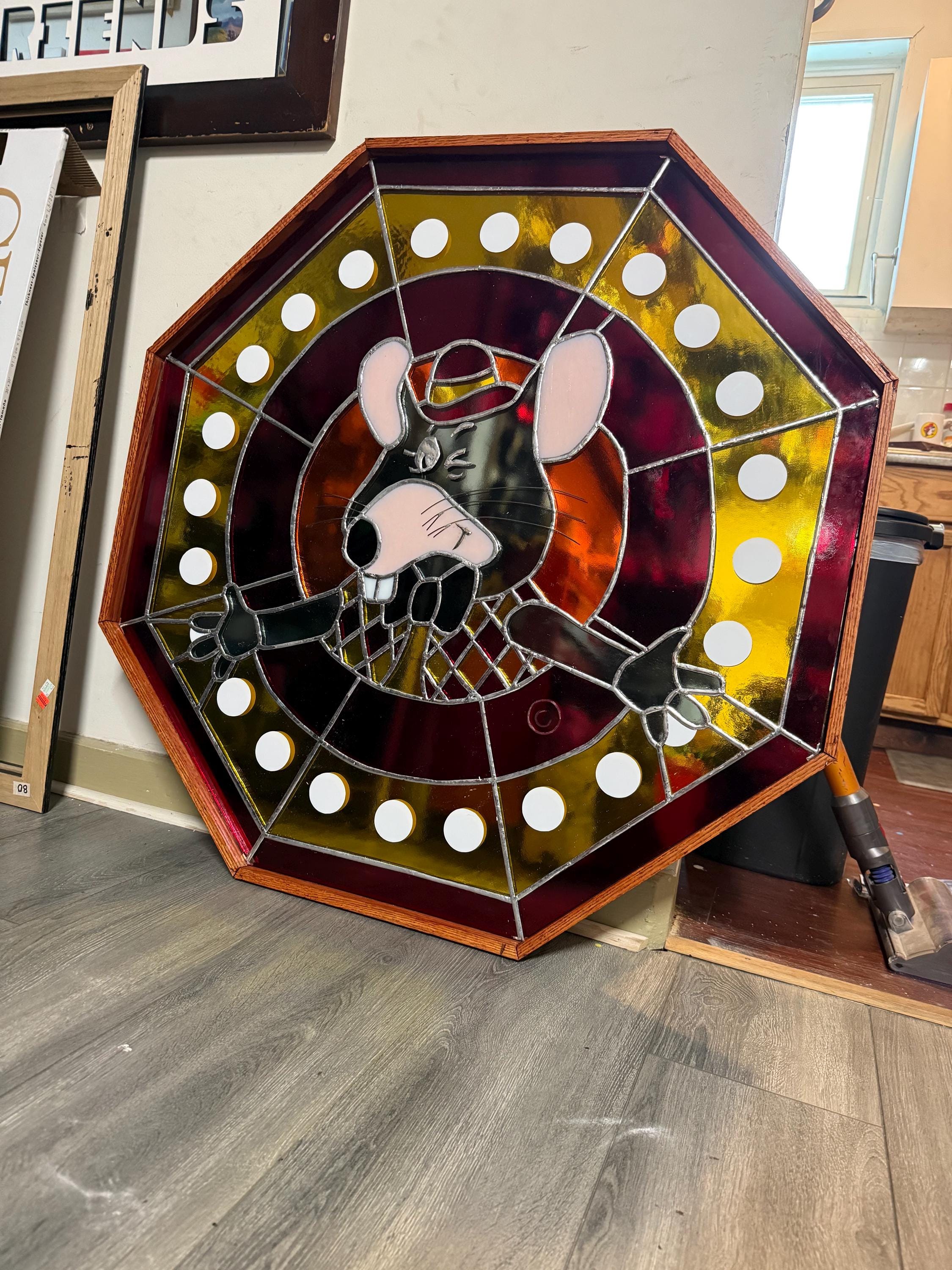 Chuck E. Cheese Stained Glass - Etsy