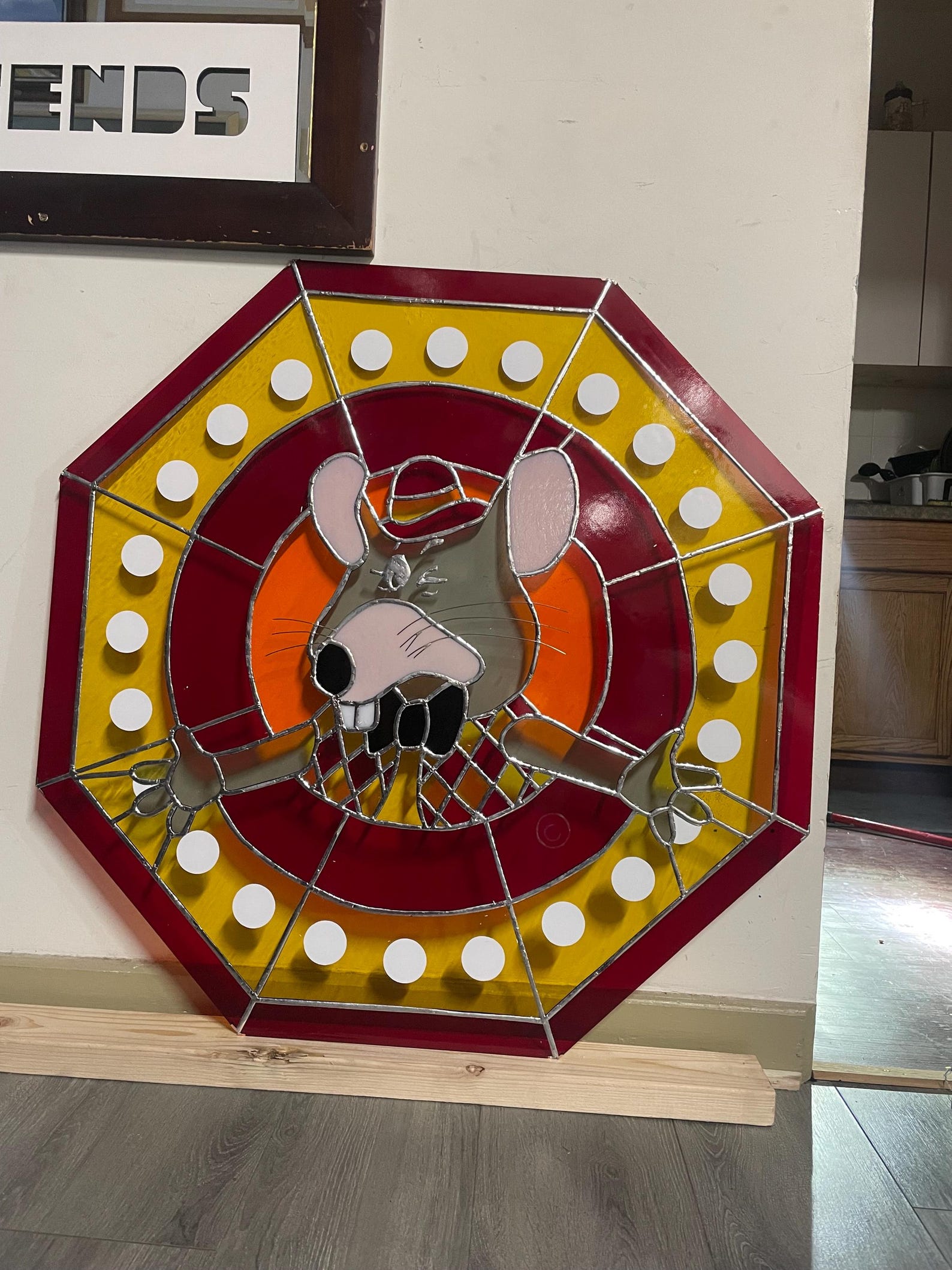 Chuck E. Cheese Stained Glass - Etsy