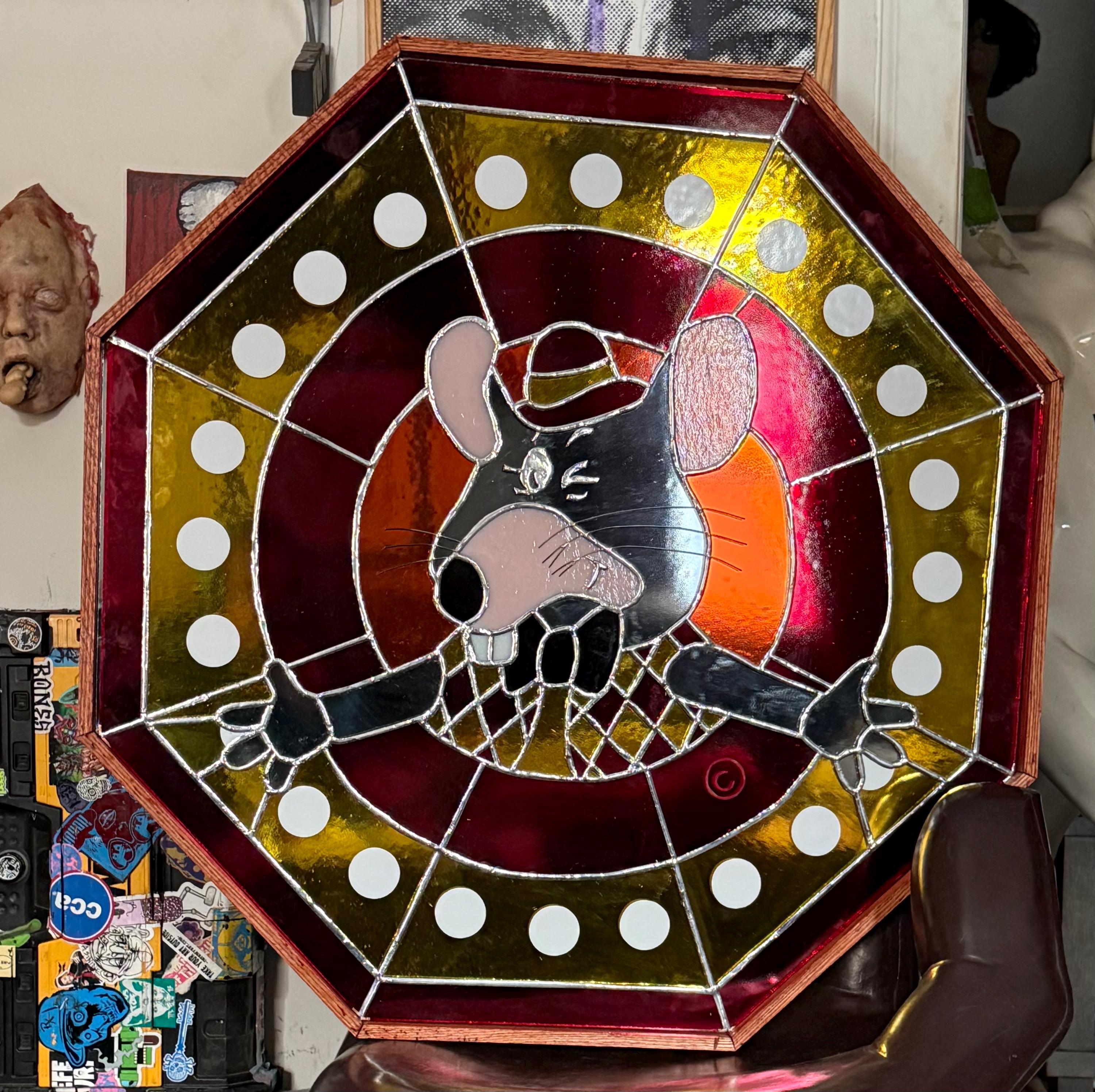 Chuck E. Cheese Stained Glass - Etsy