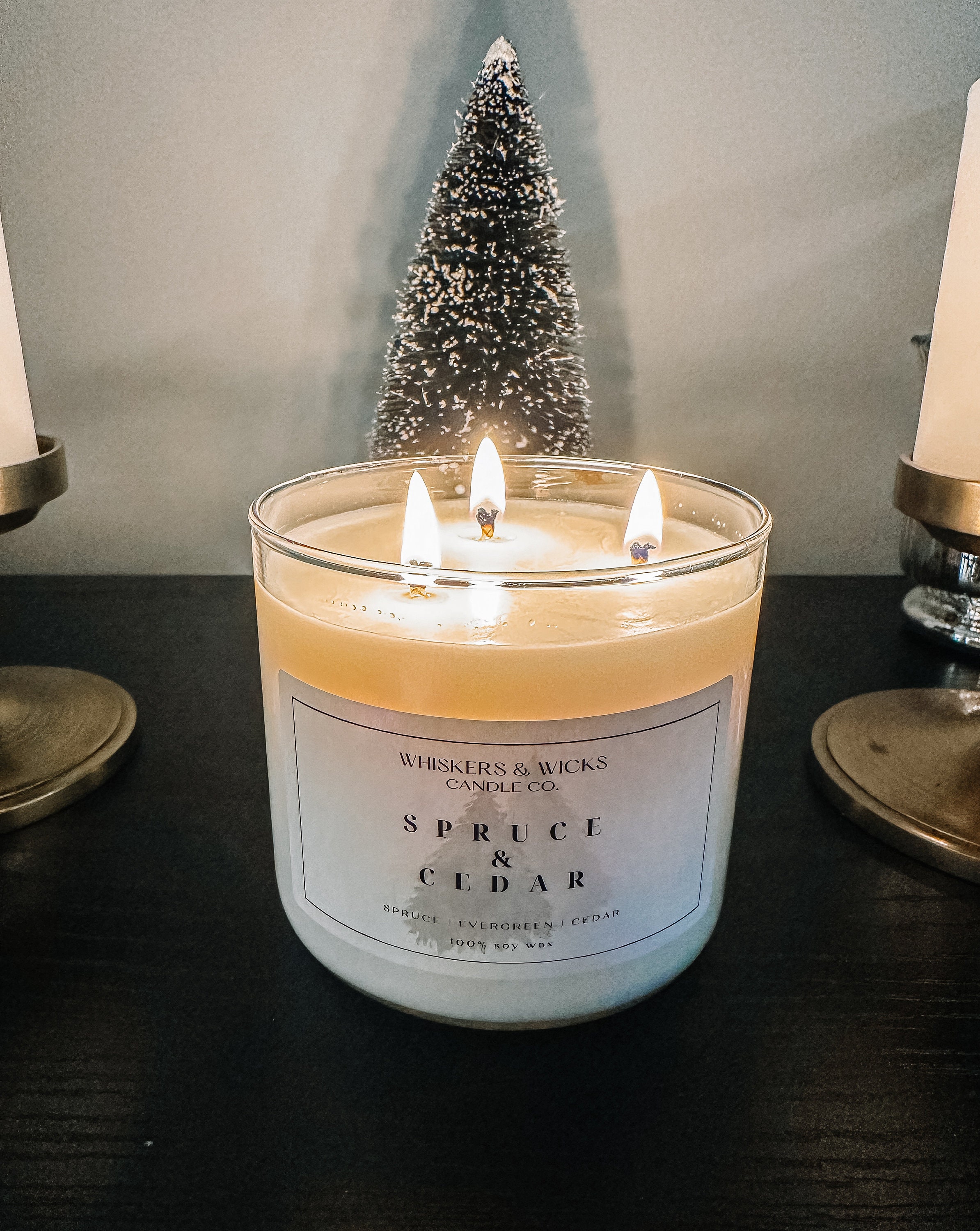 3 Wick Soy Scented Candle – 16 Oz Clear Jar – Multiple Fragrances, Cozy ...