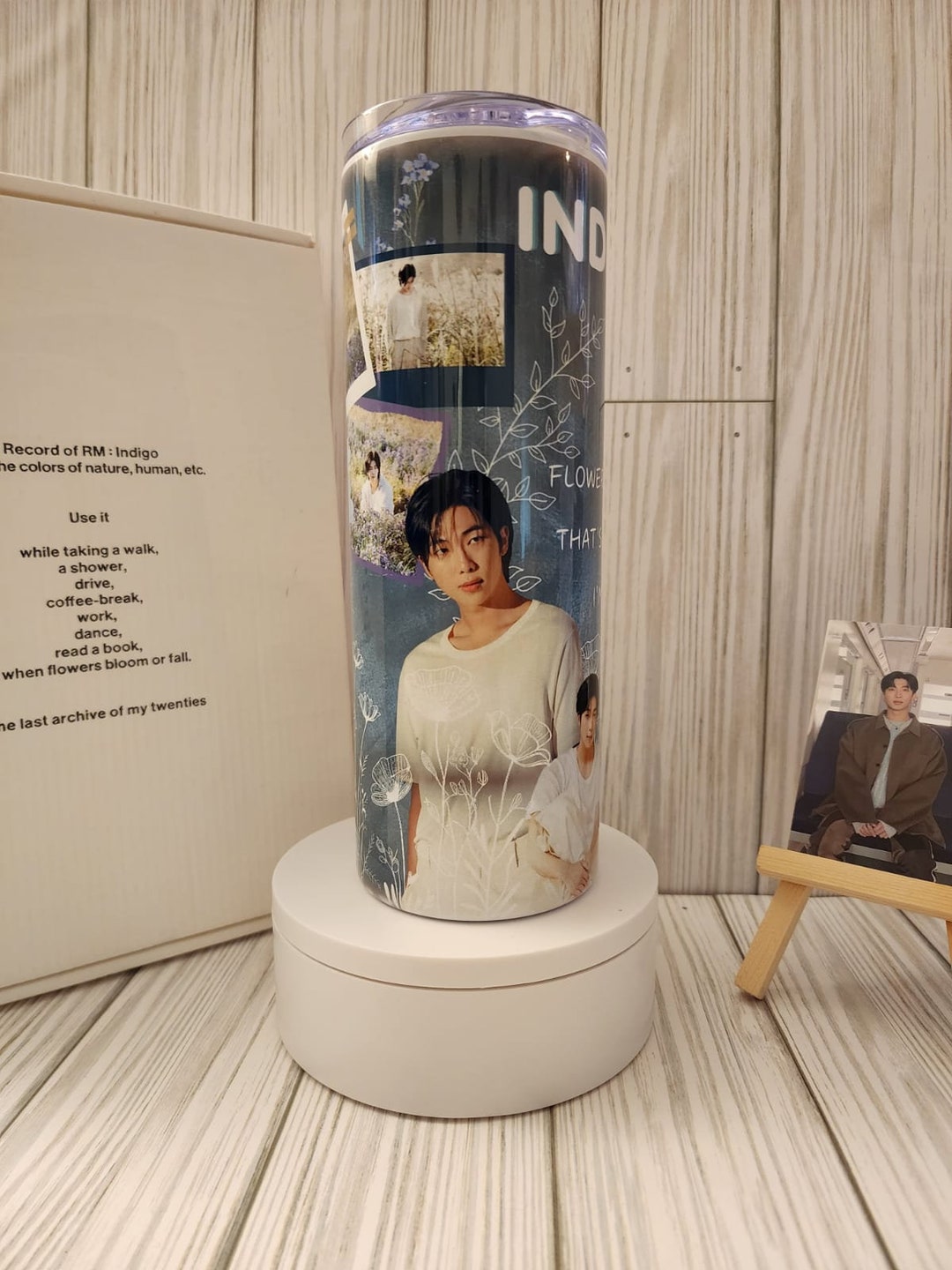 Custom BTS RM Indigo Sublimated Tumbler - Etsy