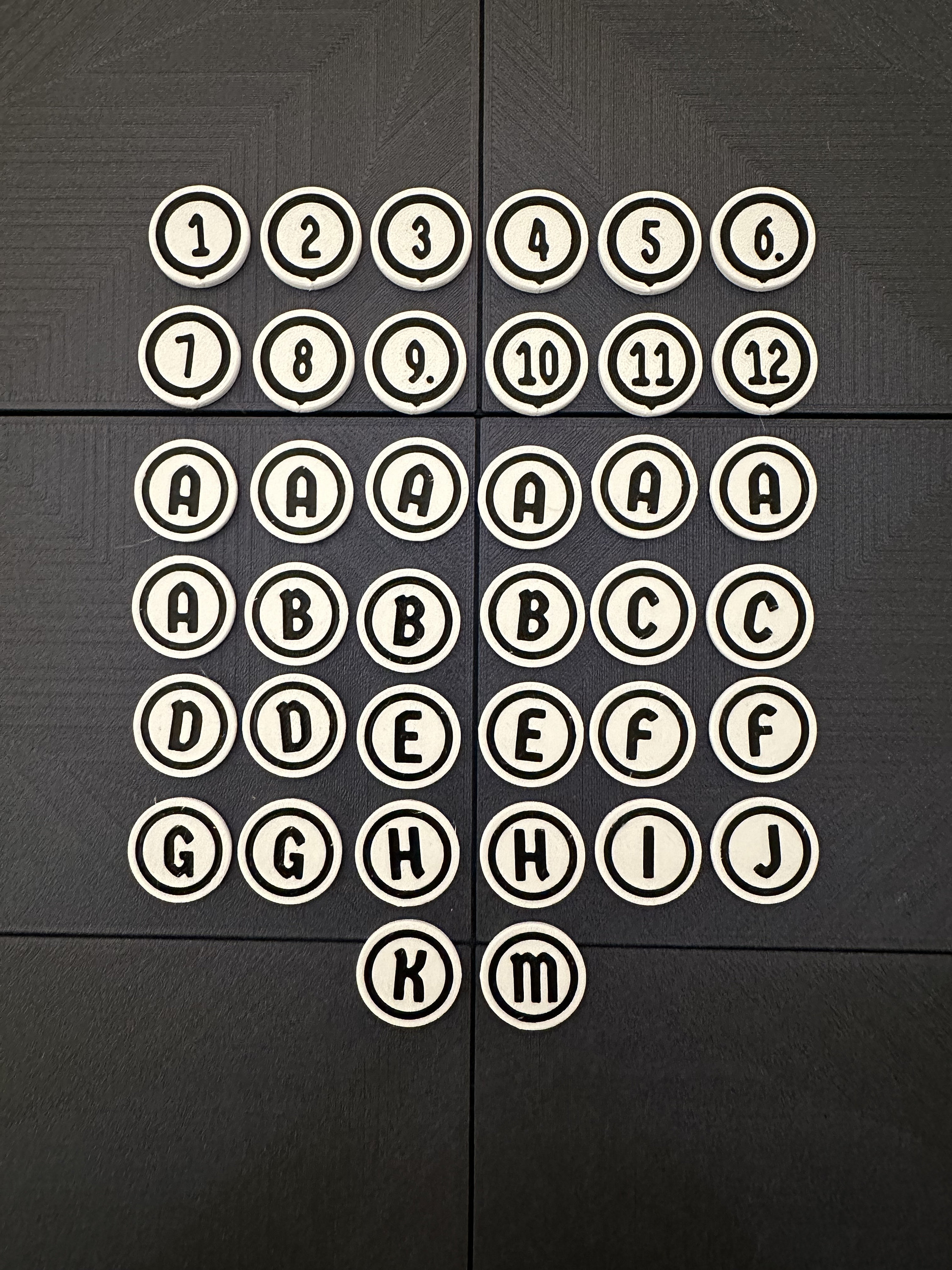 High Contrast Letter and Number Tokens for Frosthaven & Gloomhaven - Etsy