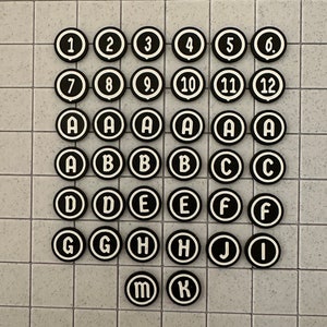 High Contrast Letter and Number Tokens for Frosthaven & Gloomhaven - Etsy