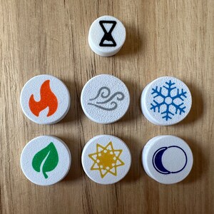 Magnetic Element Tokens for Frosthaven & Gloomhaven - Etsy