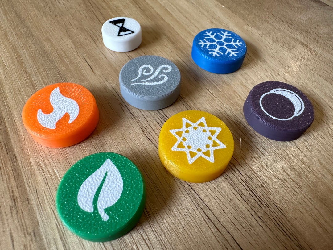 Magnetic Element Tokens for Frosthaven & Gloomhaven - Etsy