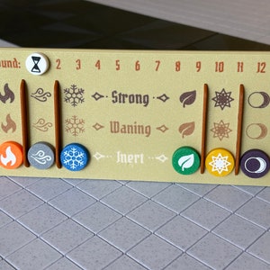 Element & Round Tracker for Gloomhaven - Etsy