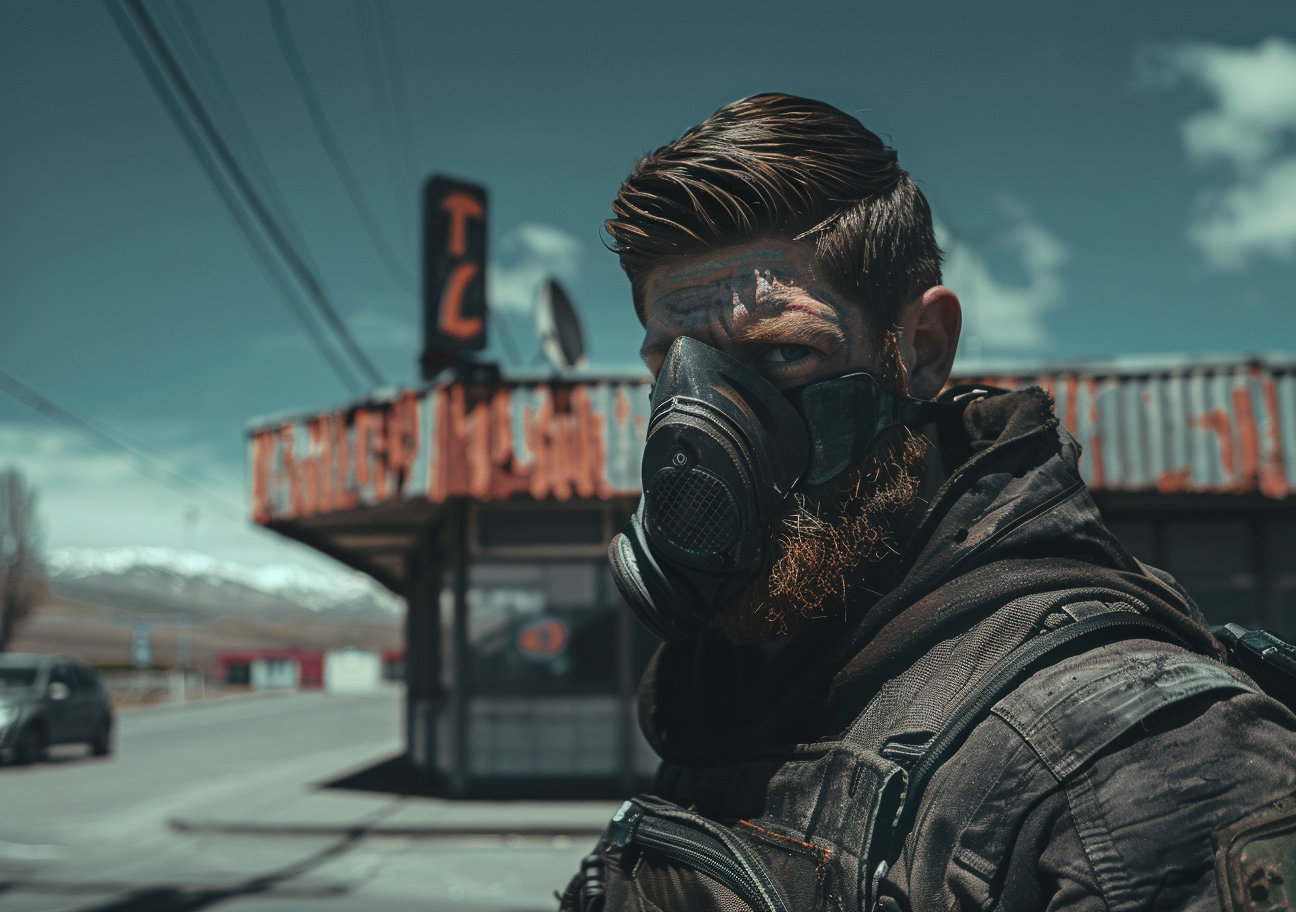 Apocalyptic Power Armor Portrait, Nuclear Fallout Wasteland, Virtual ...