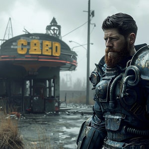 Apocalyptic Power Armor Portrait, Nuclear Fallout Wasteland, Virtual ...