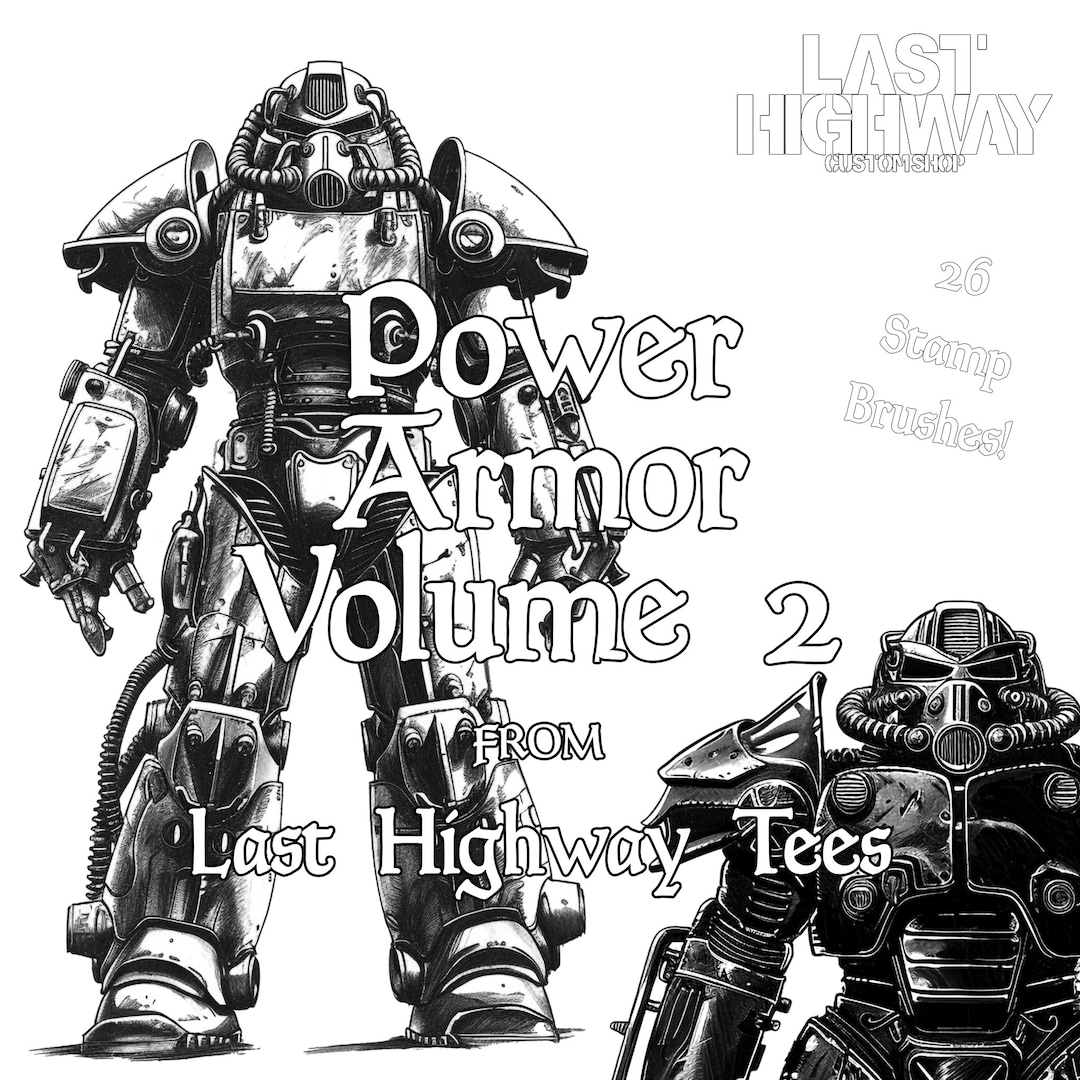 Power Armor Volume 2 Photoshop Brushes Collection 26 Brushes Nuclear ...
