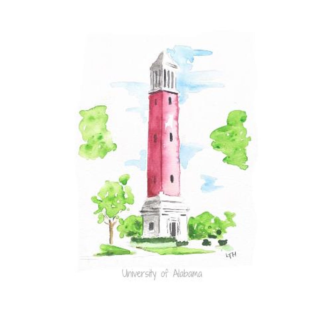 University of Alabama Print - Etsy