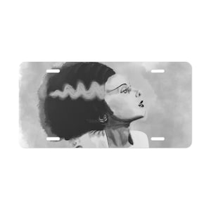 Bride of Frankenstein Custom Car Vanity Plate for A Gothic Twist on ...