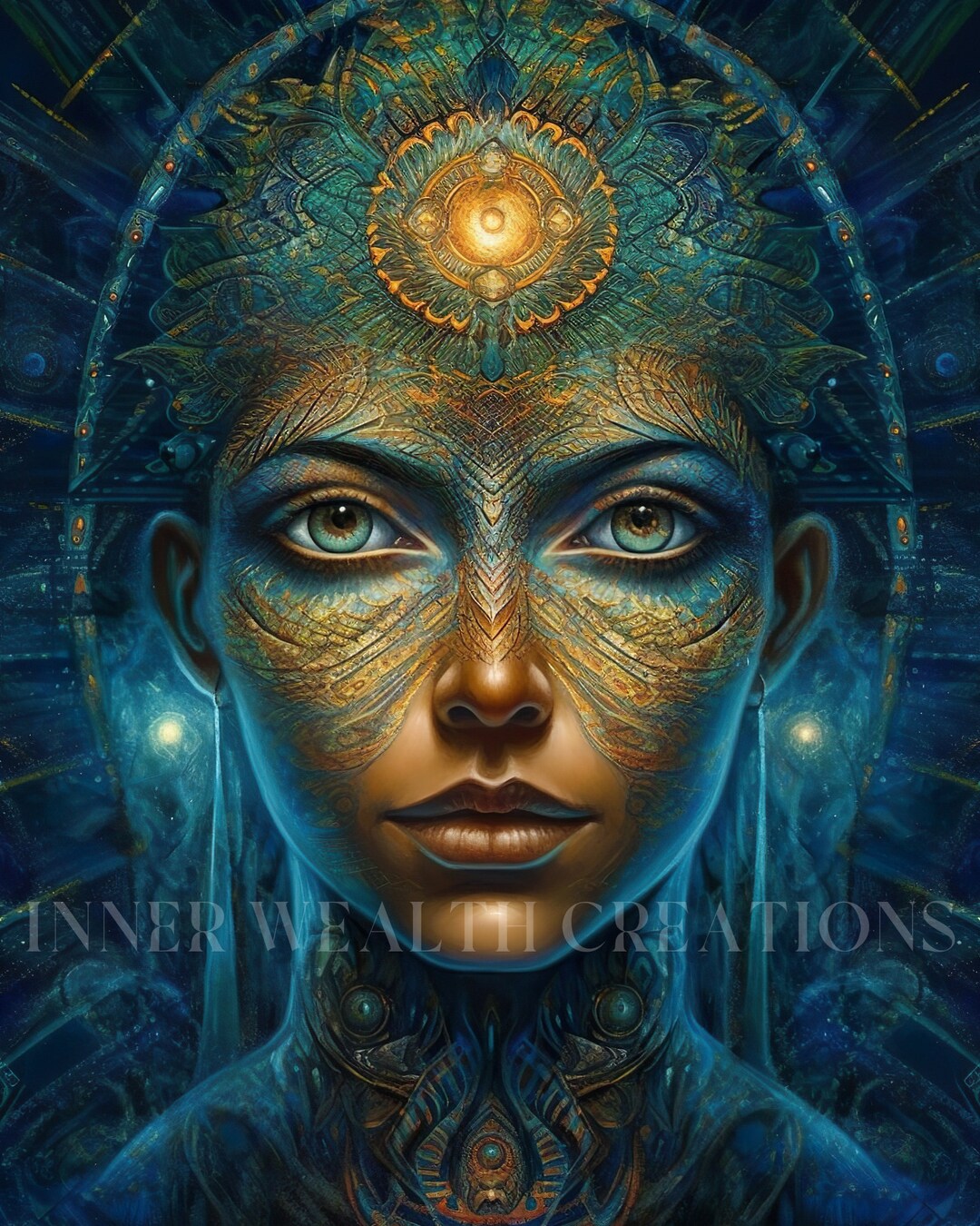 Galactical Forsite, 3rd Eye Vision Art,ai Digital Print, Galactic Art ...