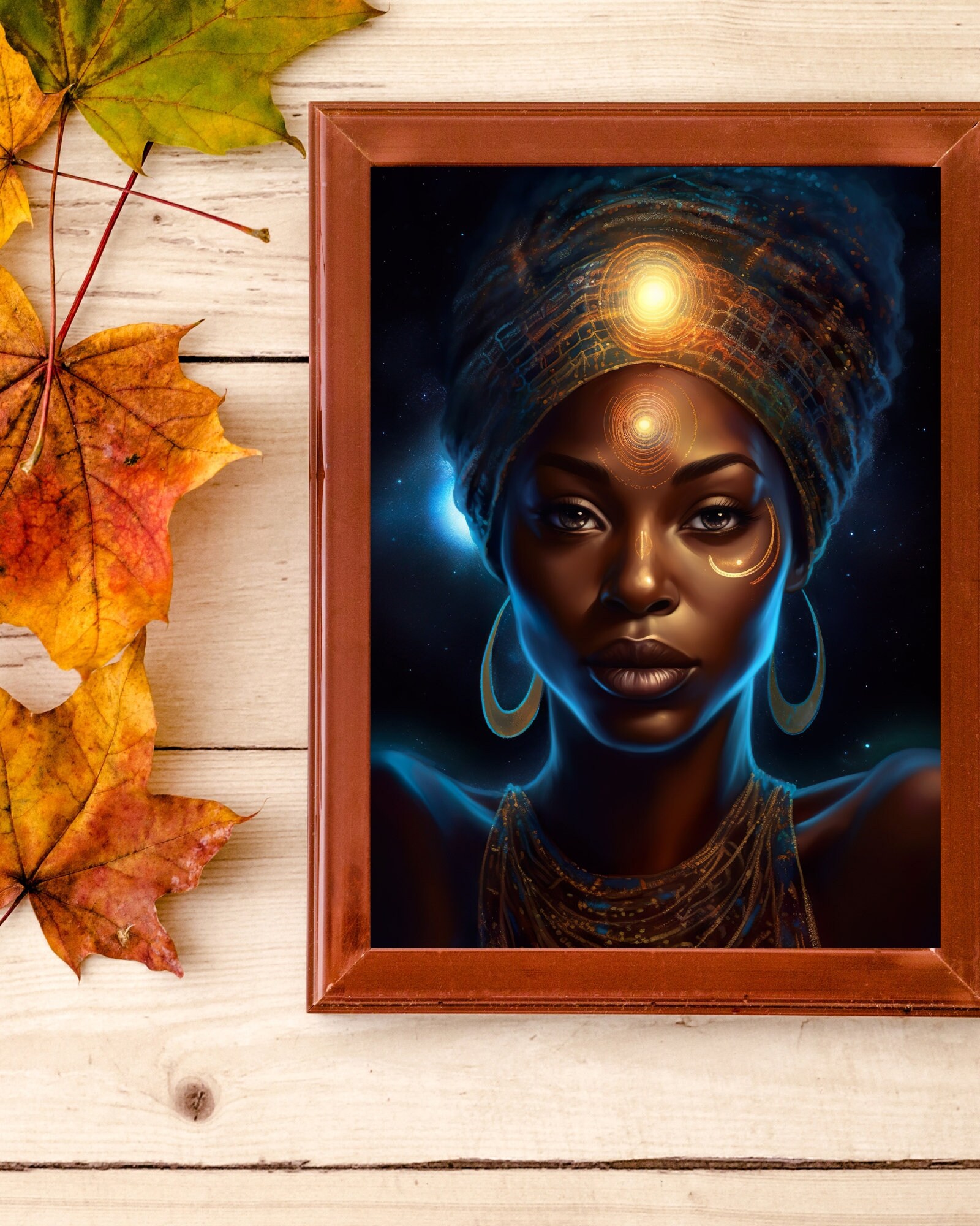3rd Eye Goddess Collection 4 of 4, Ai Generated Beautiful Art, Black ...