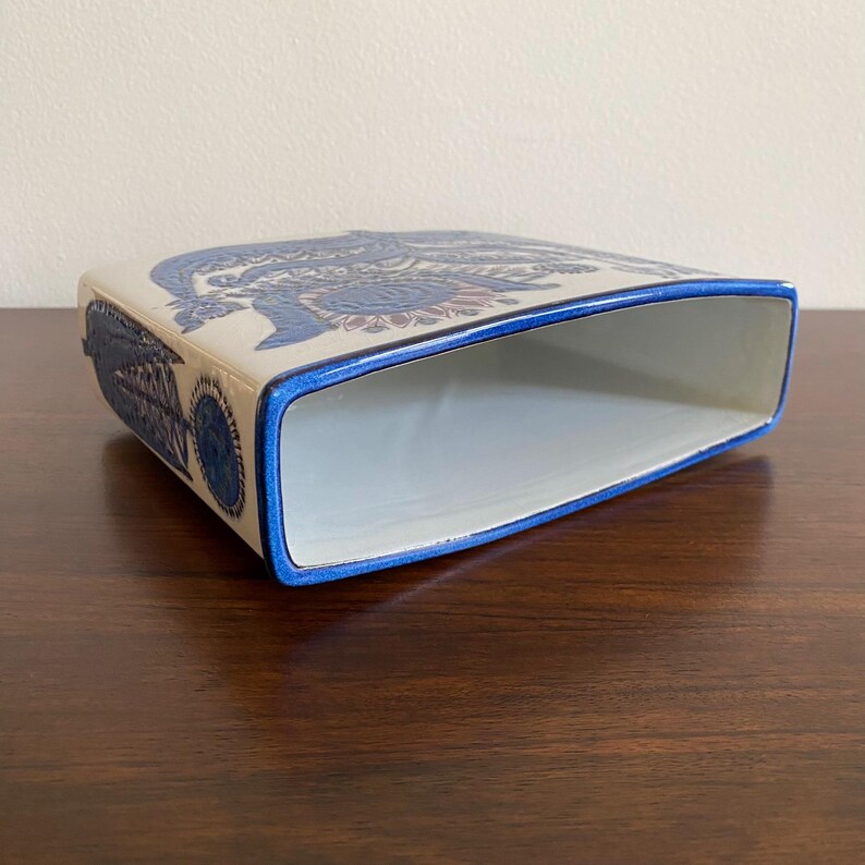 Royal Copenhagen Tenera Aluminia Slab Pottery Vase Berte Jessen Denmark ...