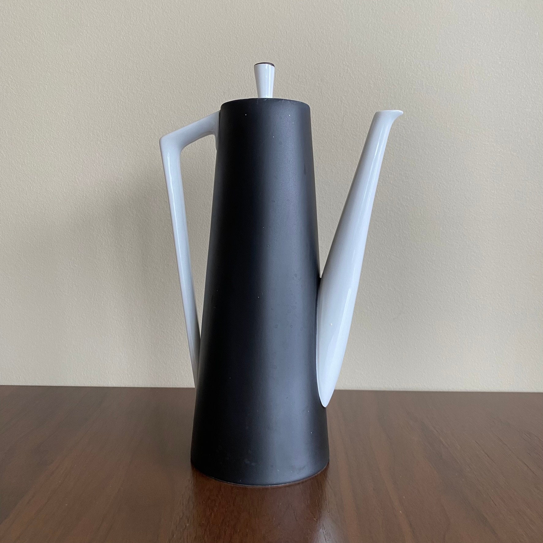 Vintage MCM Black and White Art Deco Japan Teapot Set 8 Cups - Etsy