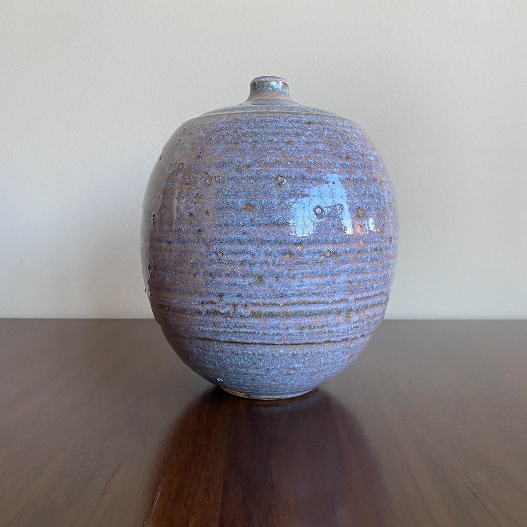 Akahadayama Japan Pottery Glazed Modernist Weed Pot Vase Akahada Ware ...