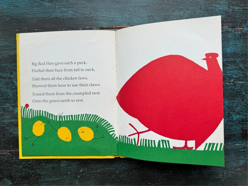 Vintage Big Red Hen Mary Oneill Illustration Judy Piussi Campbell ...