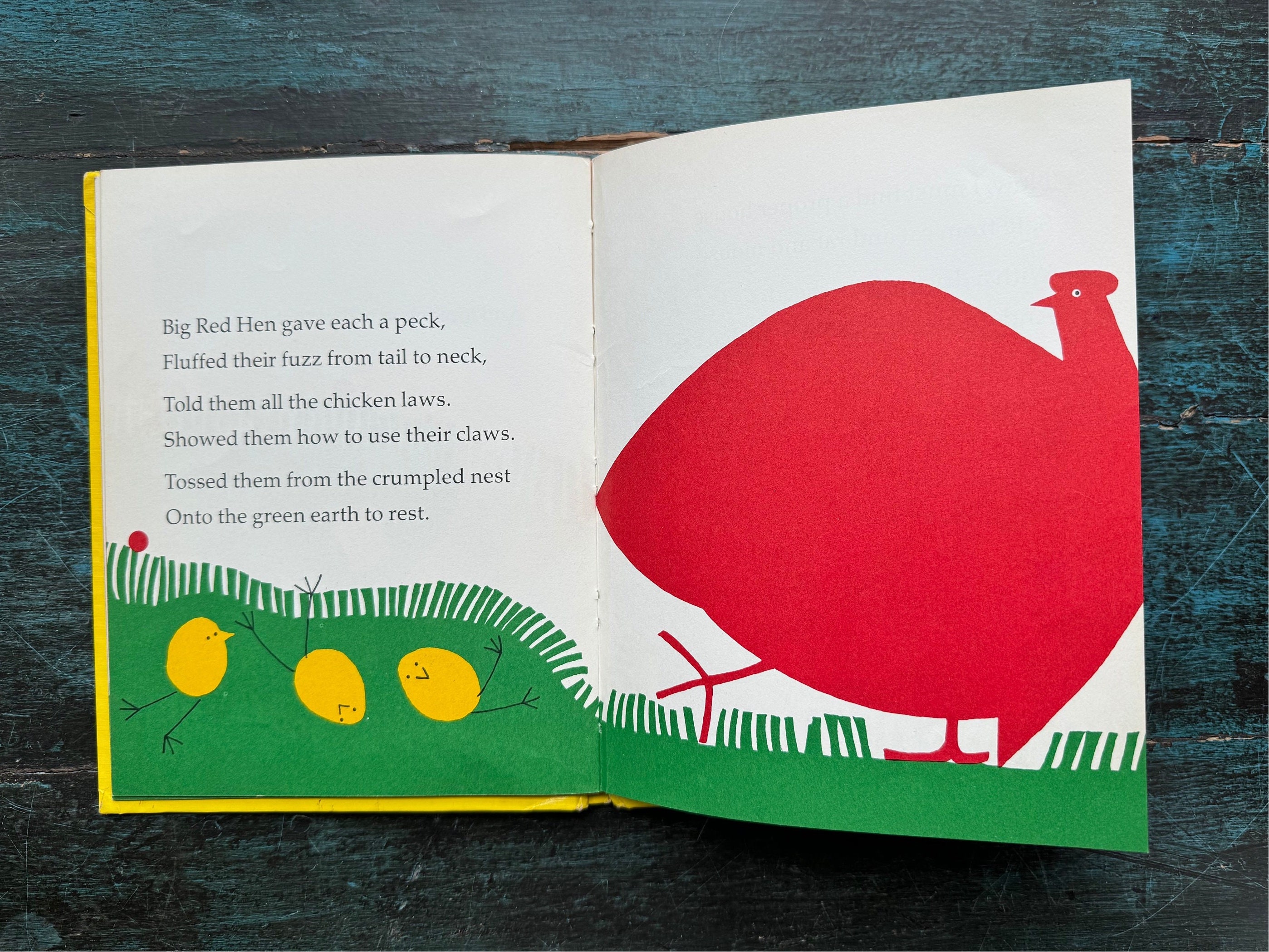 Vintage Big Red Hen Mary O’neill Illustration Judy Piussi Campbell ...
