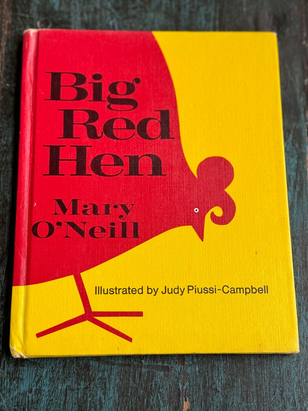 Vintage Big Red Hen Mary Oneill Illustration Judy Piussi Campbell ...