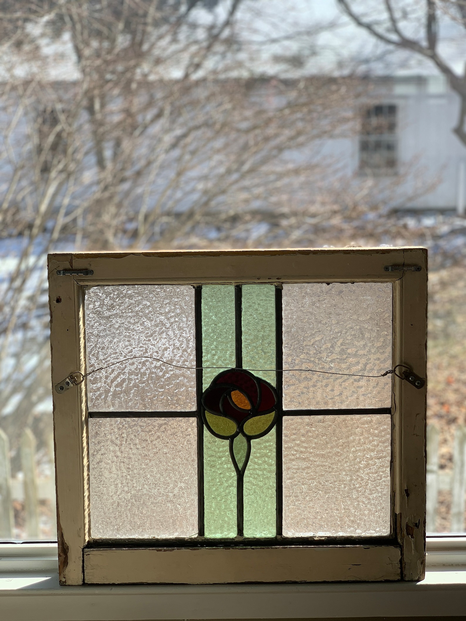 Antique Salvaged Stained Glass Window Leaded Glass, 1800s - Etsy