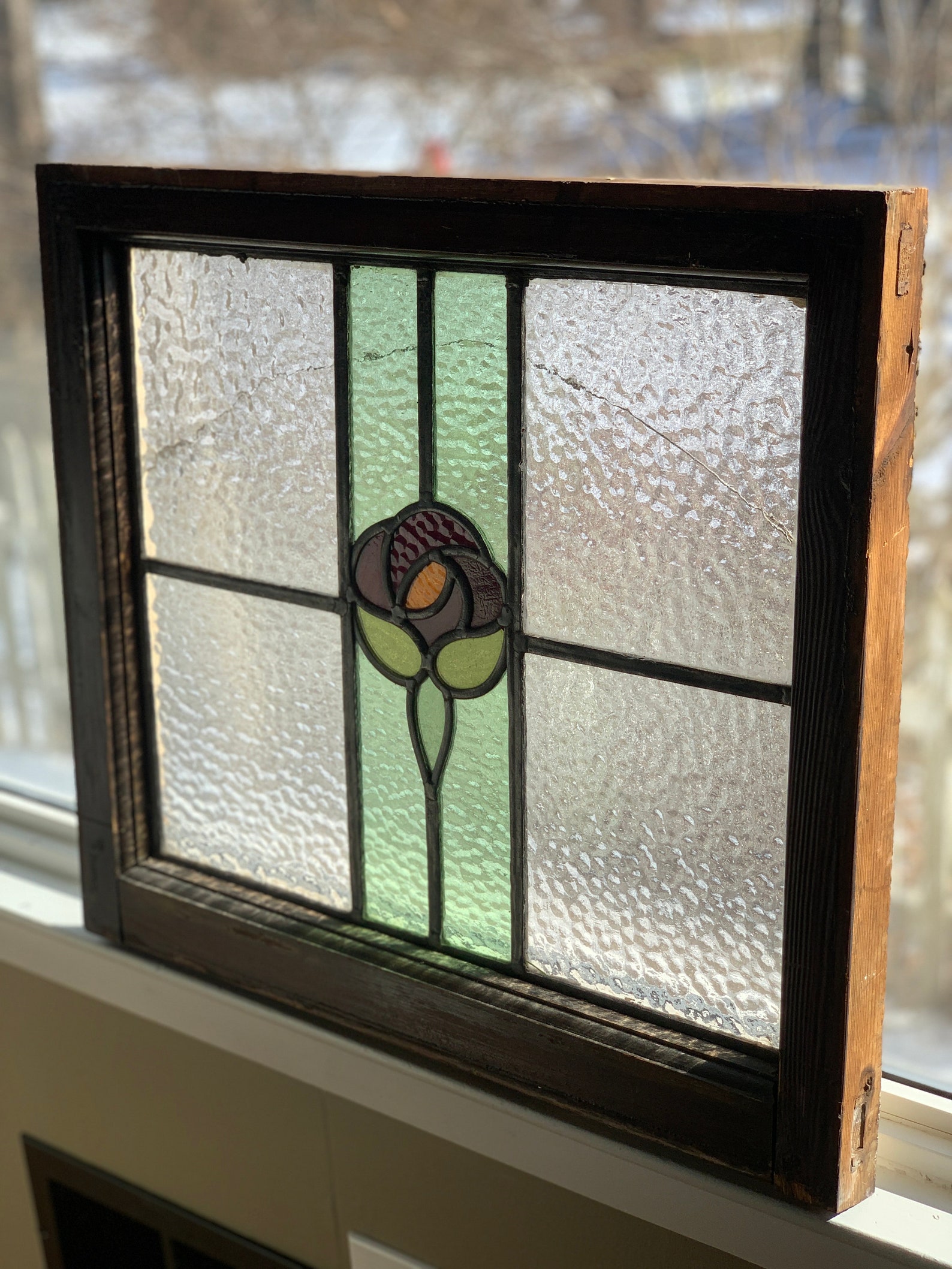 Antique Salvaged Stained Glass Window Leaded Glass, 1800s - Etsy