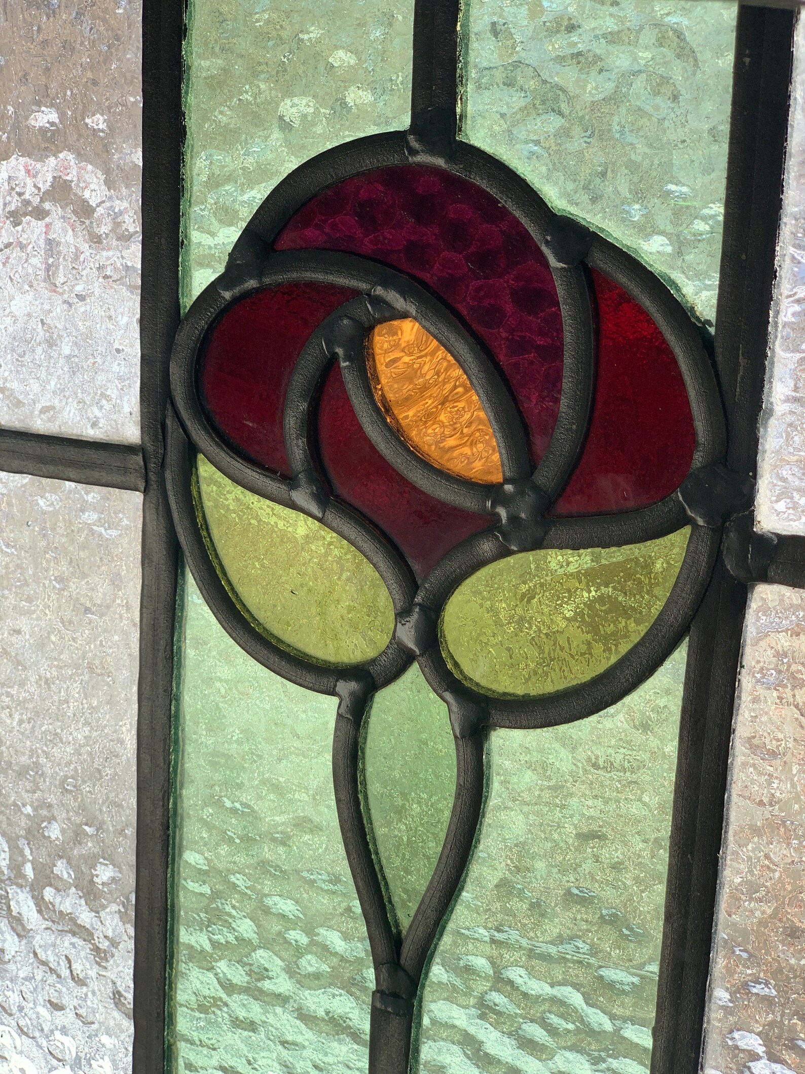 Antique Salvaged Stained Glass Window Leaded Glass, 1800s - Etsy