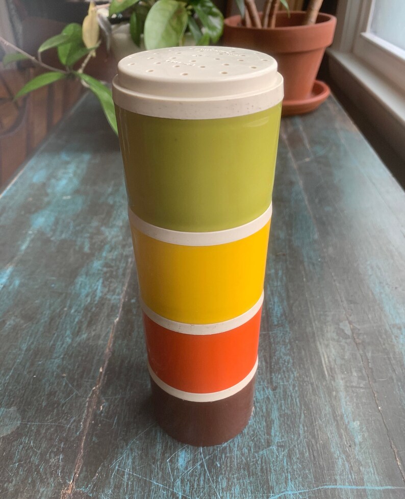 Vintage Tupperware Stackable Spice Shakers set 4 Harvest - Etsy