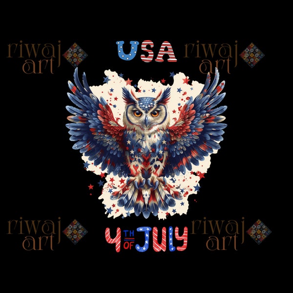4th of July Owl - Etsy