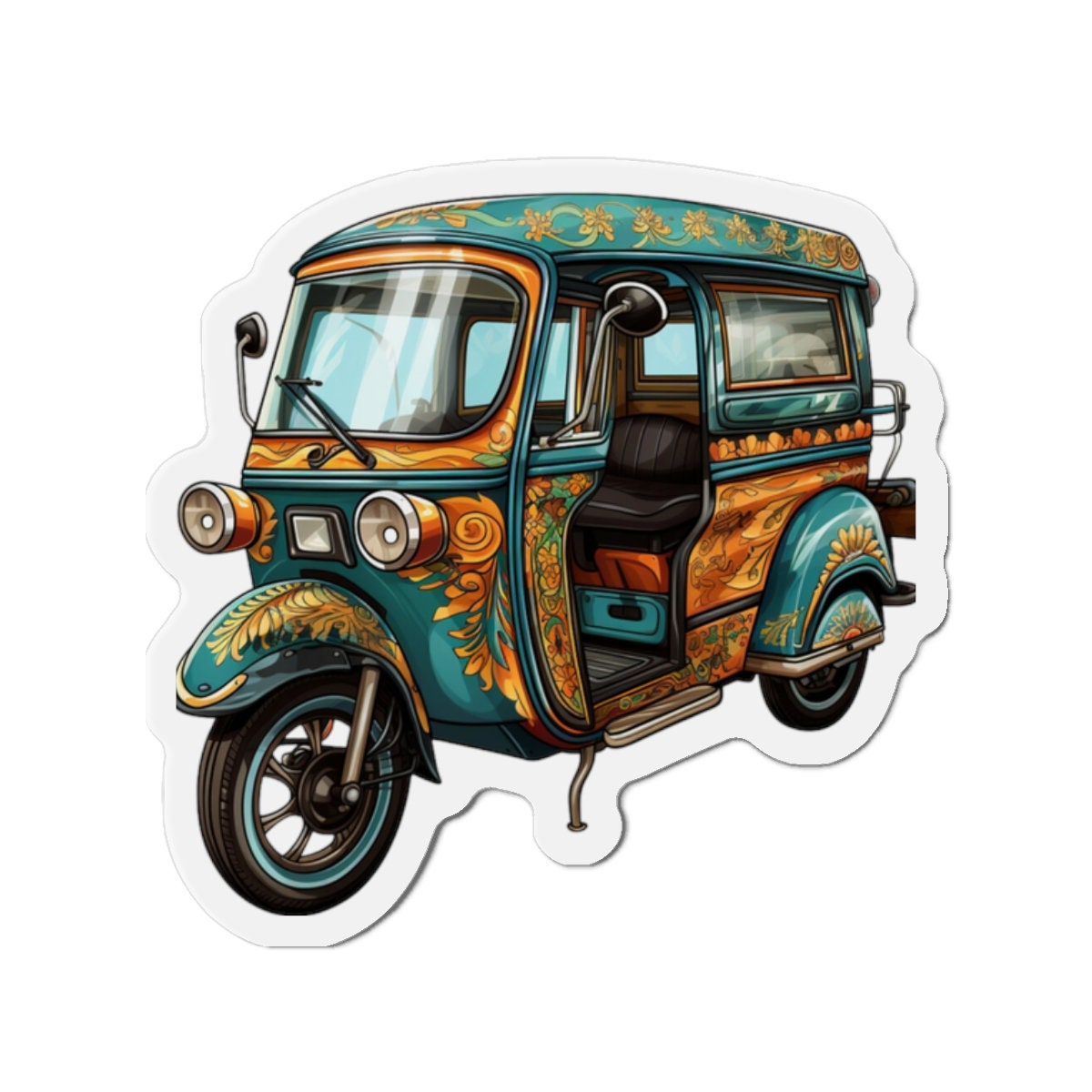 Pakistani Truck Art Design Magnet Fridge Magnet Southasian Art Riwaj ...