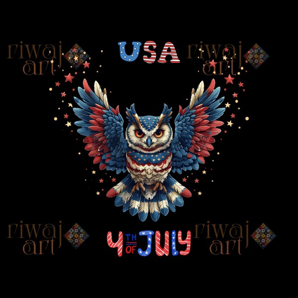 4th of July Owl - Etsy