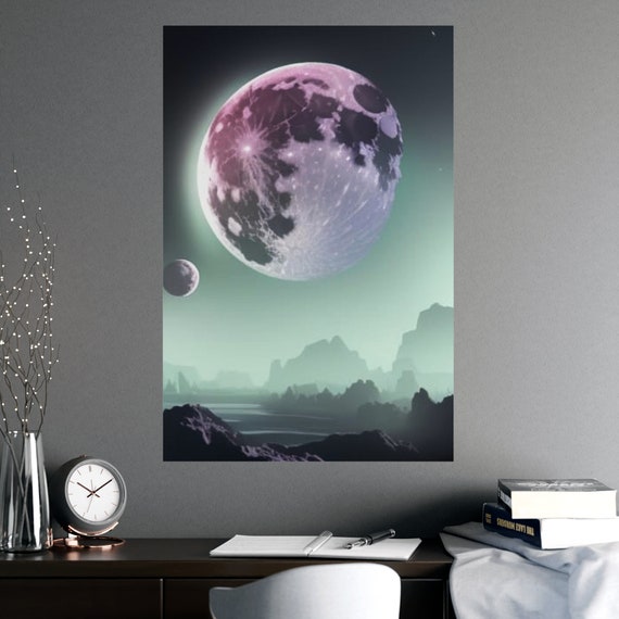 Green Alien Moon Wallpaper
