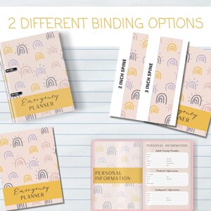 Boho Rainbow Emergency Binder Printable, End of Life Planner, Just in ...