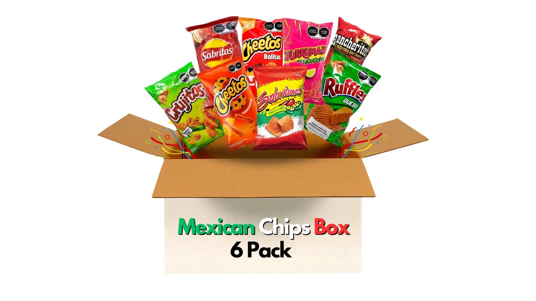 Mexican Chips Box 6 Pack Authentic Mexican Chips - Etsy