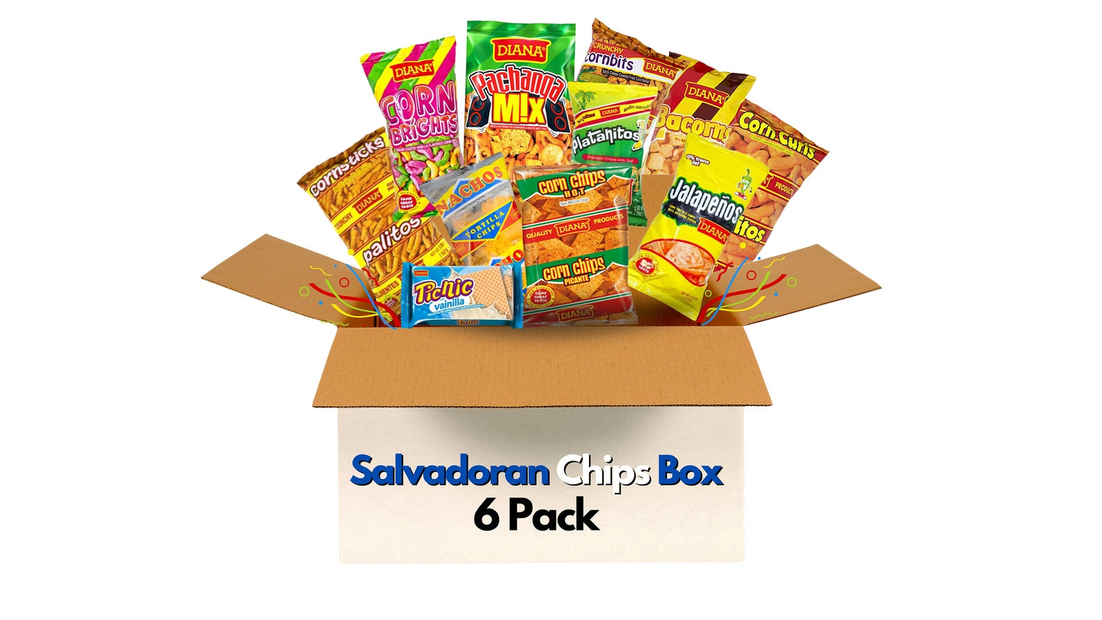Salvadoran Chips Box - 6 Pack - Authentic Salvadoran Chips - Etsy