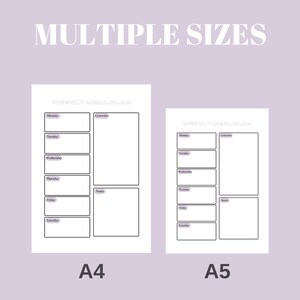 Meal Planner and Groceries Planner, Weekly Menu Planner, Meal Prep ...