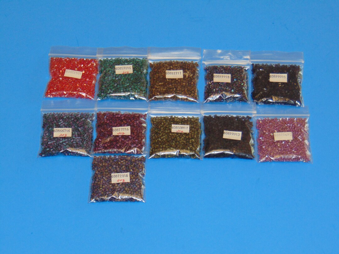 Miyuki 8/0 Hex Cut Bead Vintage Variety Lot of 11 Packs NOS - Etsy